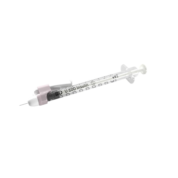 SafetyGlide™ Insulin Syringe with Permanently Attached Needle - Medical ...