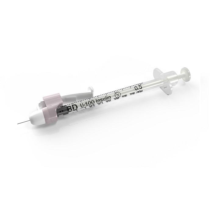 SafetyGlide™ Insulin Syringe with Permanently Attached Needle - Medical ...