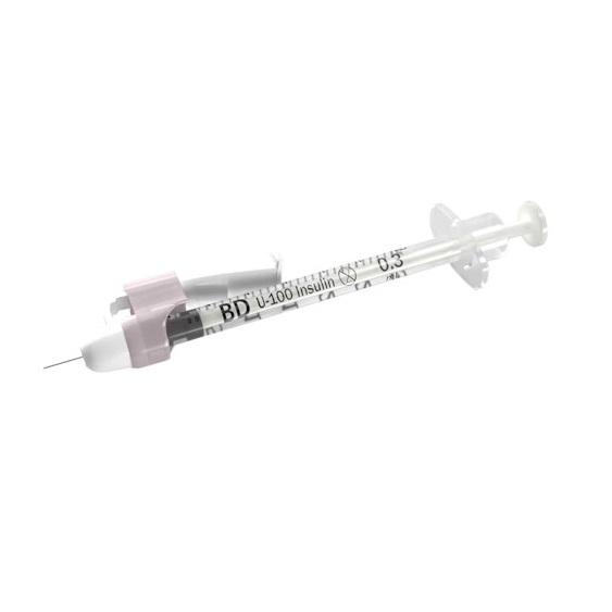 SafetyGlide™ Insulin Syringe with Permanently Attached Needle - Medical ...