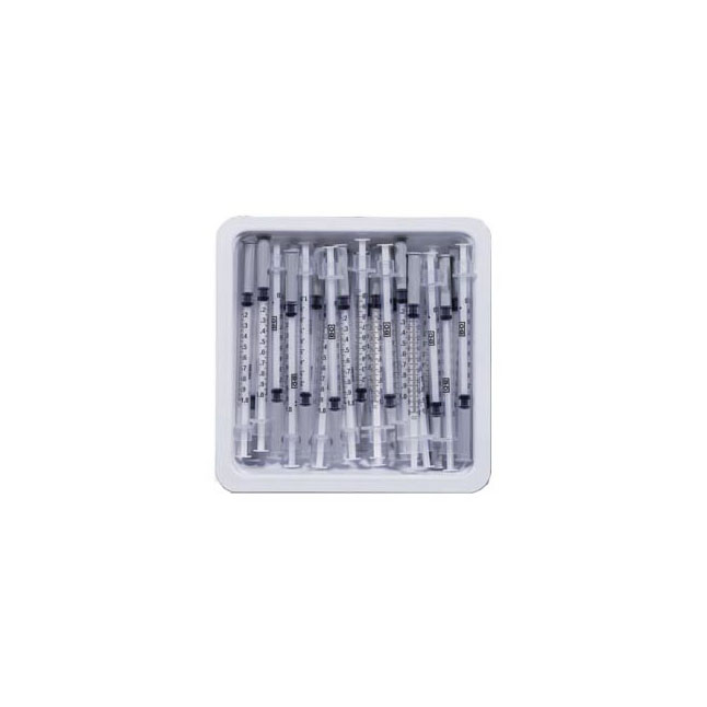 SafetyGlide™ Allergist Syringe Tray, Permanently Attached Needle ...